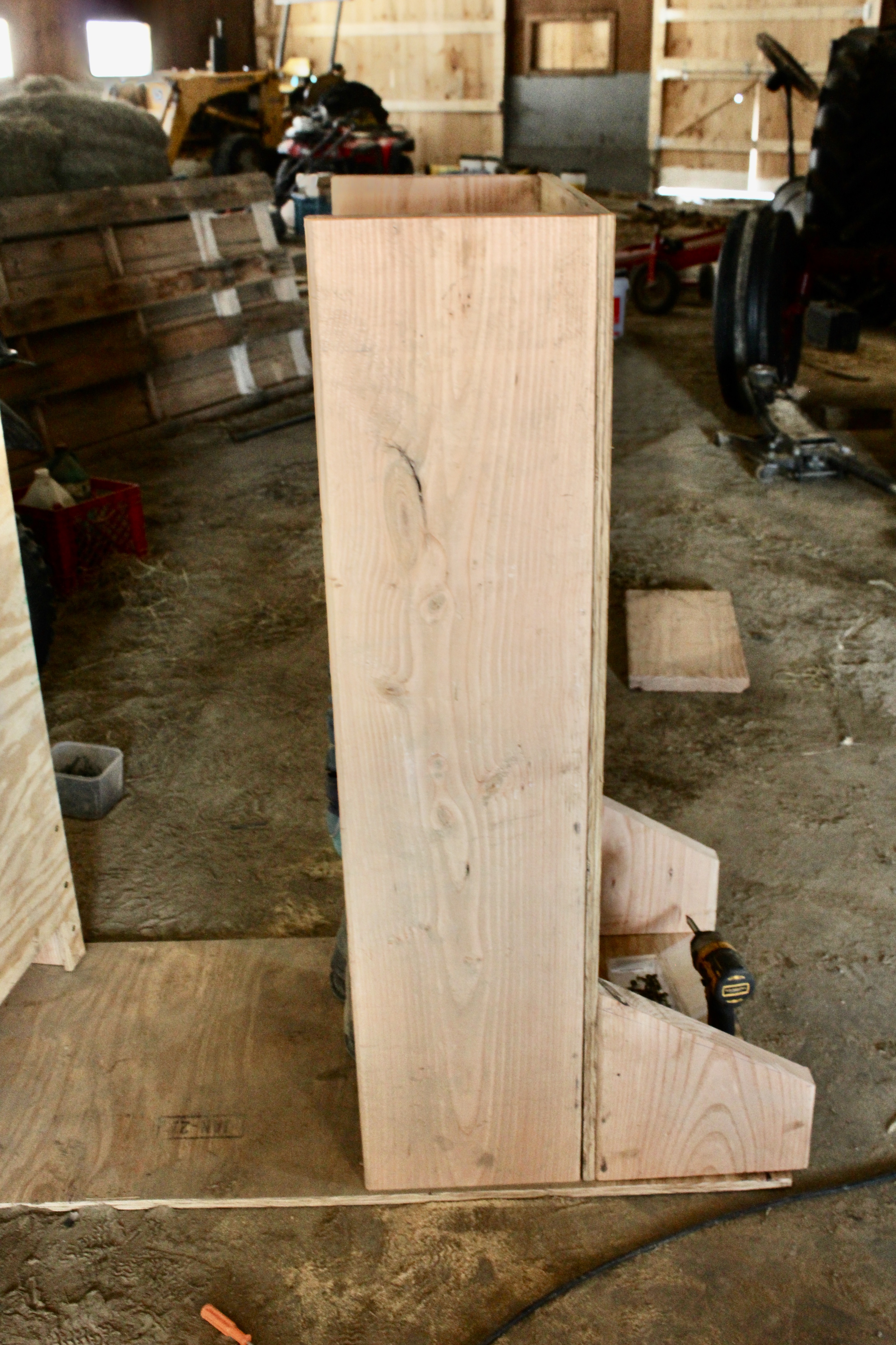 How to Build an Easy Pig Feeder with Plywood - Simply Sustainable Family